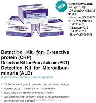 Detection kit for microalbunminuria ALB c-preactive protein CRP calcitonin PCT