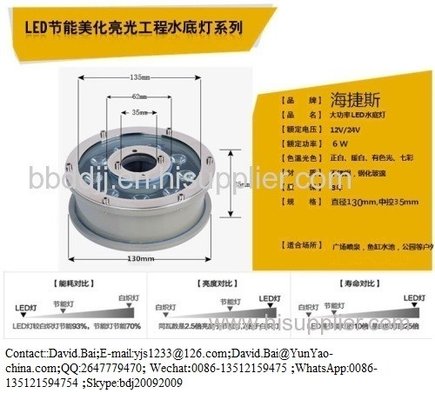 outdoor led underwater light led pool light