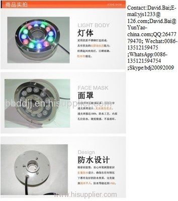 outdoor led underwater light led pool light
