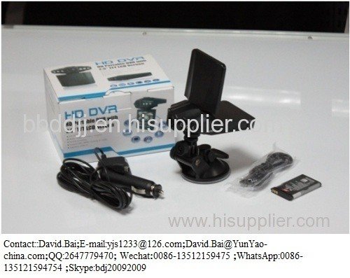 H198 HD Car Cam Recorder 2.5inch 6 LED Night Vision Under Car Security Camera