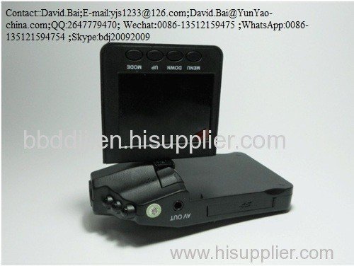 H198 HD Car Cam Recorder 2.5inch 6 LED Night Vision Under Car Security Camera