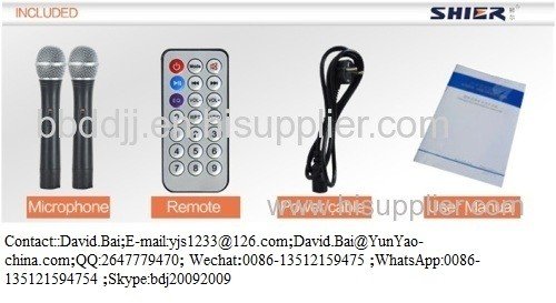 Remote Control MP3 FM Radio and hottest powered cheap protable loudspeaker