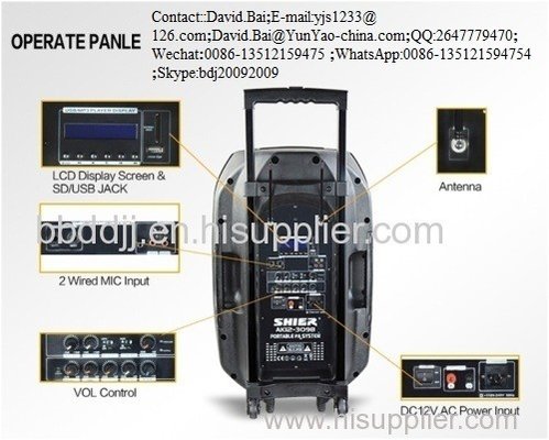 Remote Control MP3 FM Radio and hottest powered cheap protable loudspeaker