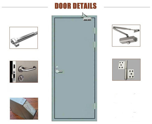 Steel acoustic door