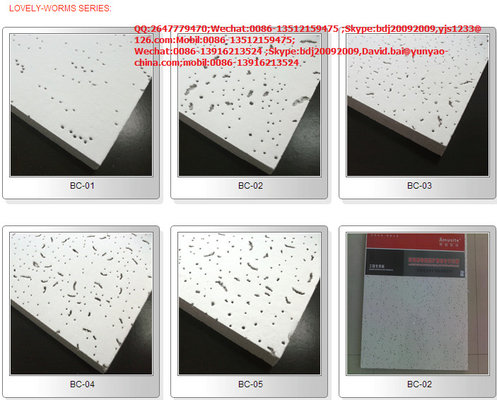 mineral ceiling tiles/mineral wool board