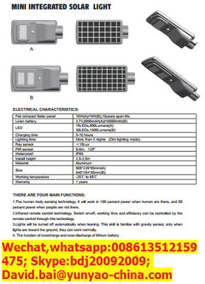 integrated solar light