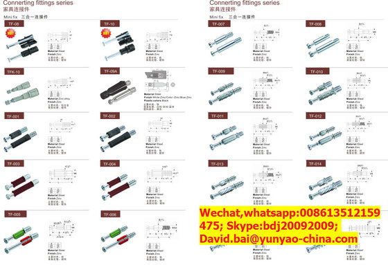 Furniture connecting fittings hardware