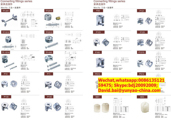 Furniture connecting fittings hardware