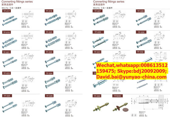 Furniture connecting fittings hardware