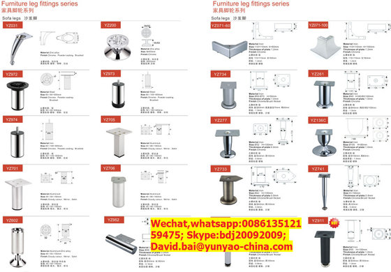 Furniture leg fitting hardware