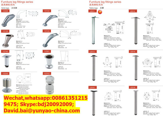 Furniture leg fitting hardware