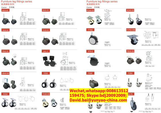 Furniture leg fitting hardware