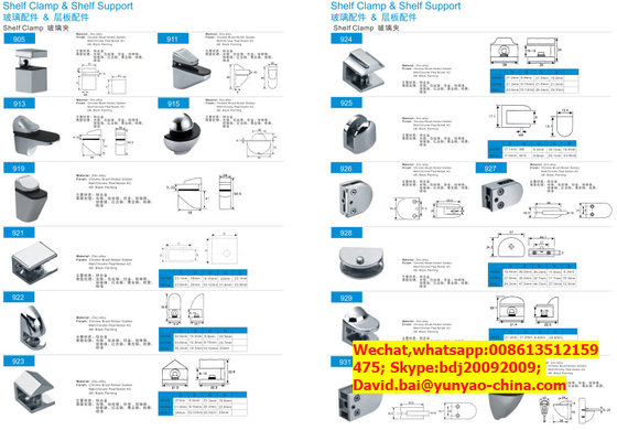 Glass shelf support Glass shelf support hardware