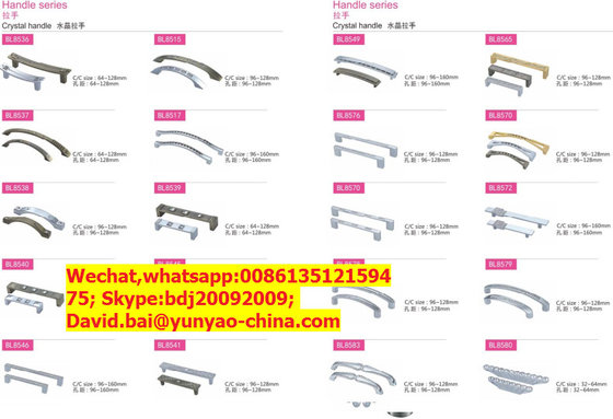 furniture Stainless&steel&crystal handles
