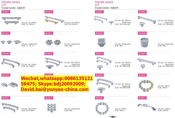 furniture Stainless&steel&crystal handles