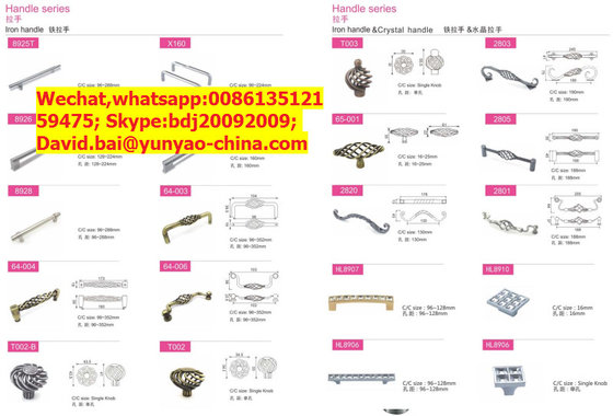 furniture Stainless&steel&crystal handles