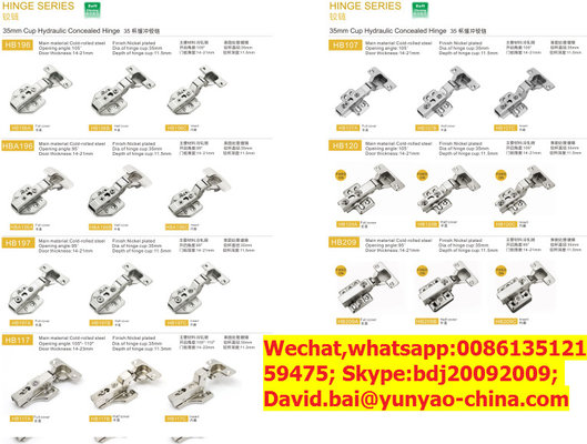 Furniture hing hardware series