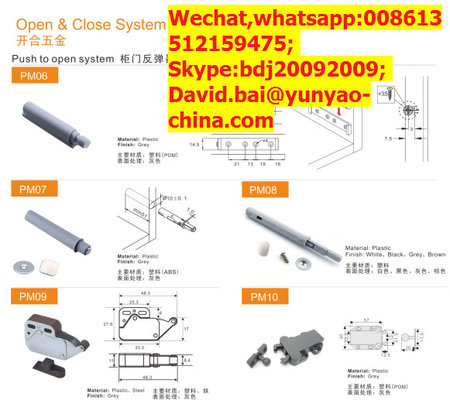 Open and close hardware