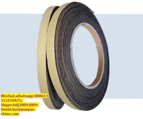 Single side flocked cloth foam tape