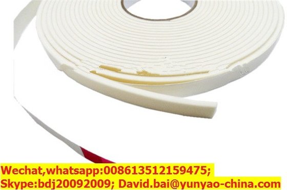 White pvc foam weatherstrip for large gaps