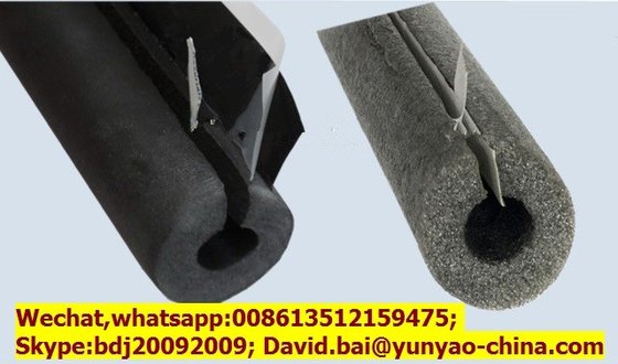 Self adhesive cut foam insulation pipe