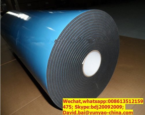 Black PVC insulation foam roll