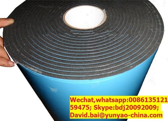 Black PVC insulation foam roll