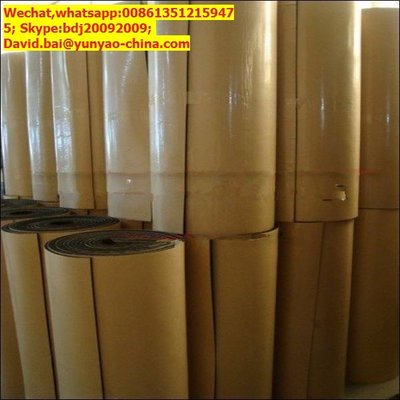 Plastic and rubber self adhesive foam roll