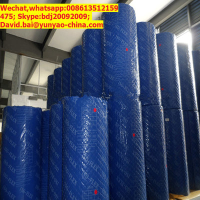 Plastic and rubber self adhesive foam roll