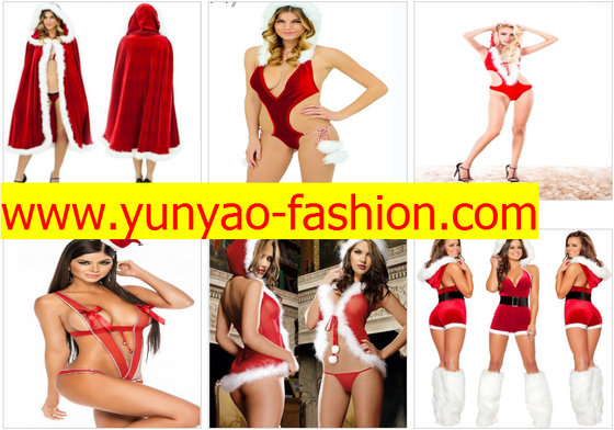 christmas uniform style Bra panty&lingeries from china factory