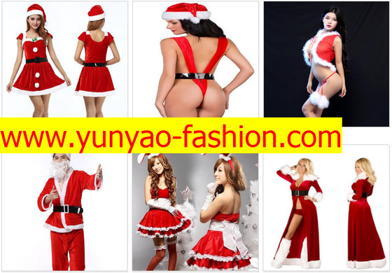 christmas uniform style Bra panty&lingeries from china factory