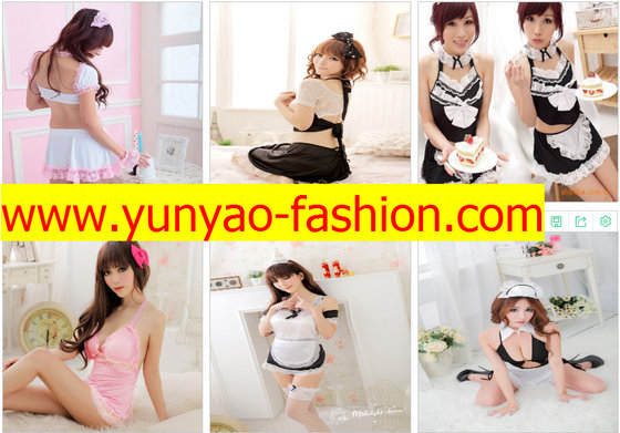 sexy maid uniform Bra panty&lingeries from china factory