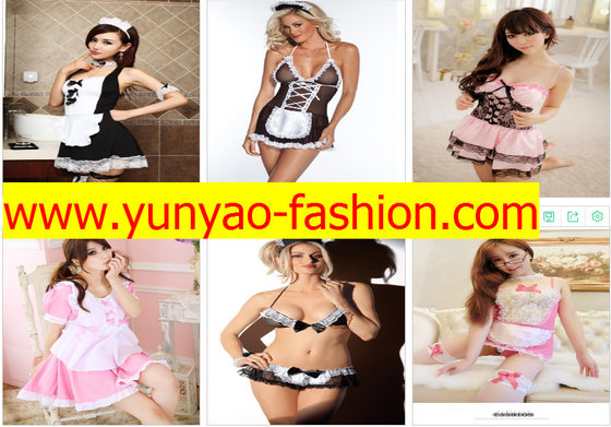 sexy maid uniform Bra panty&lingeries from china factory