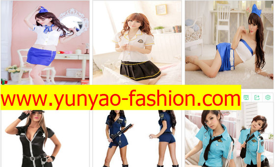 stewardess and police uniform Bra panty&lingeries from china factory