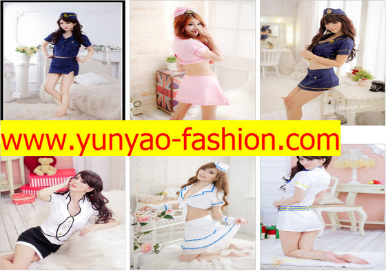 stewardess and police uniform Bra panty&lingeries from china factory