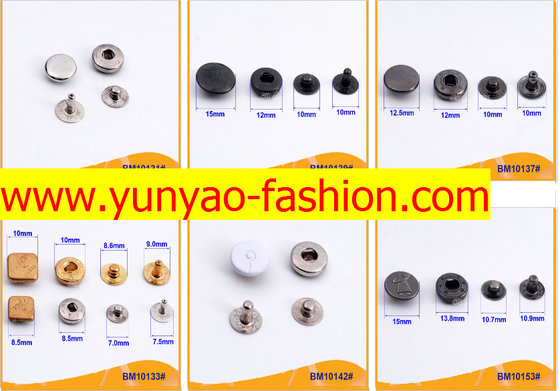 Metal Material and Round Shape pearl snap button