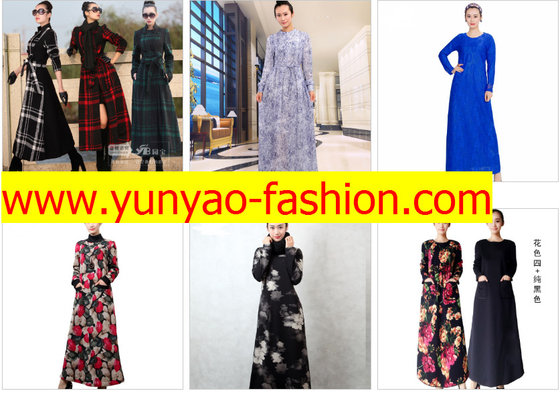European fashion winter/autumn ladies long skirt top designs