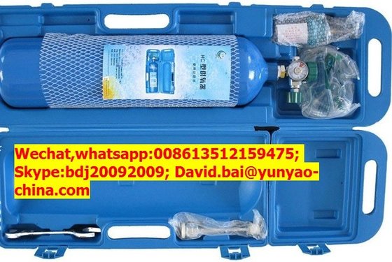 2/3/4/7/10/15L Steel oxygen cylinder with portable case and accessar
