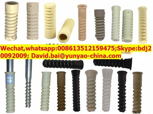 Railway Plastic Screw Dowel for Sleeper ,Plastic HDPE socket for Concrete Sleeper