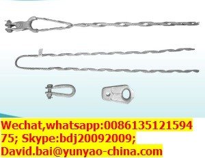 Helical Dead end clamps for short span ADSS cable