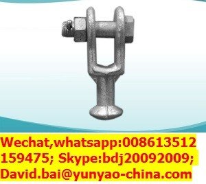 Hot-dip Galvanized electric fittings Q type ball clevis