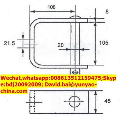 Hot dip galvanized clevis