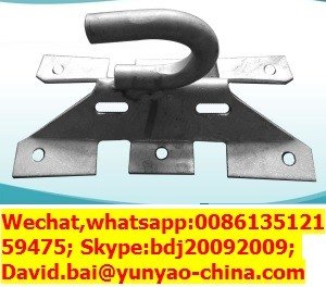 Pole top pin/Russia Hook clamp with bracket