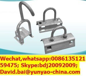 Pole top pin/Russia Hook clamp with bracket