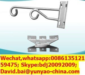 Pole top pin/Russia Hook clamp with bracket