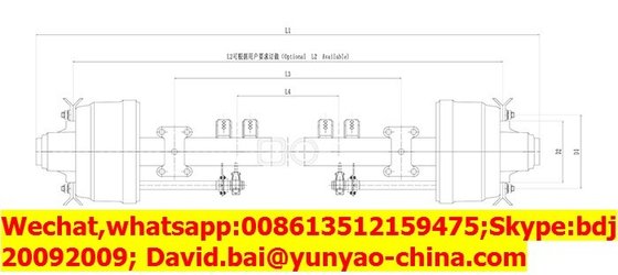 American Type outboard Axle