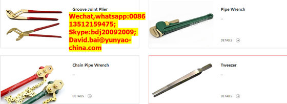 Non Sparking Pliers and Pipe Wrenches