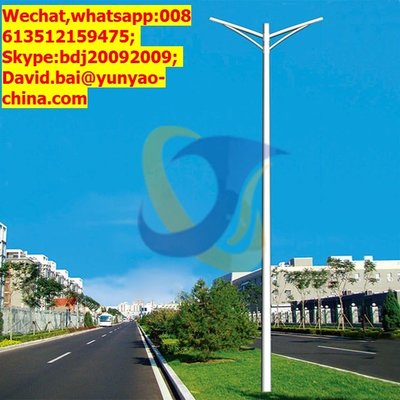Double arm light pole