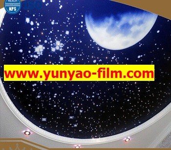 PVC stretch ceiling film ceiling decoration Galaxy film