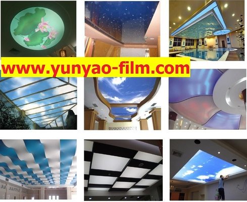 PVC stretch ceiling film ceiling decoration Matte/Satin  film